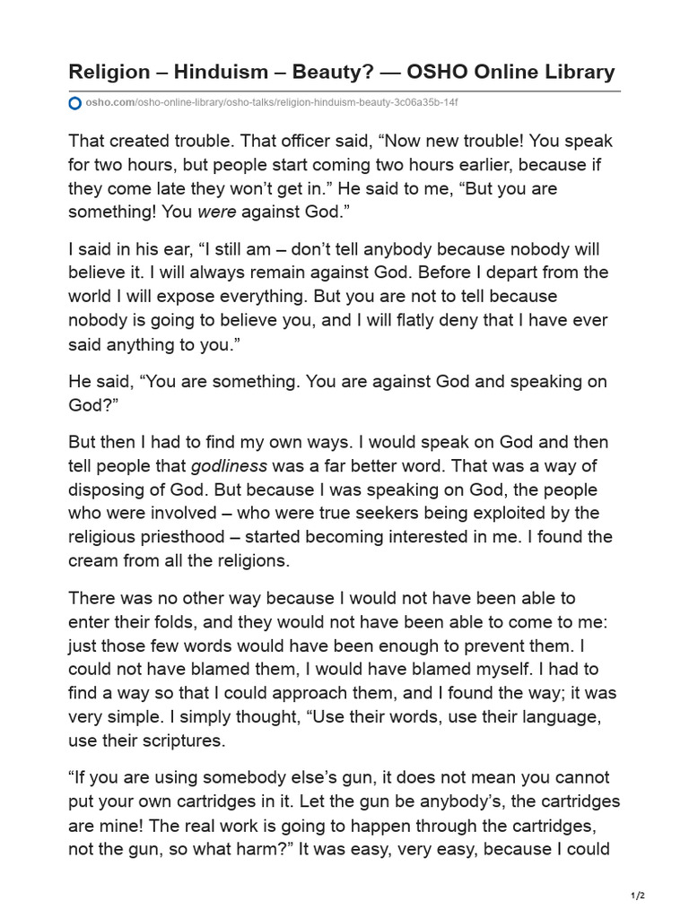 Osho 11 | PDF | God | Religious Belief And Doctrine