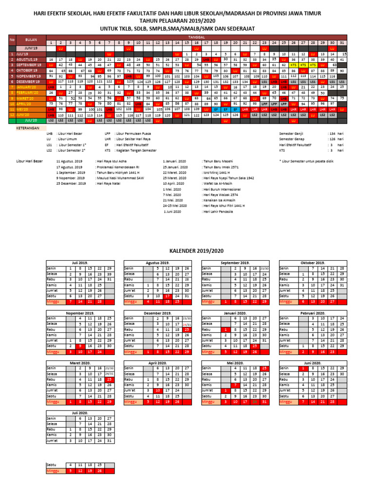 Kalender Pendidikan 2024 | PDF