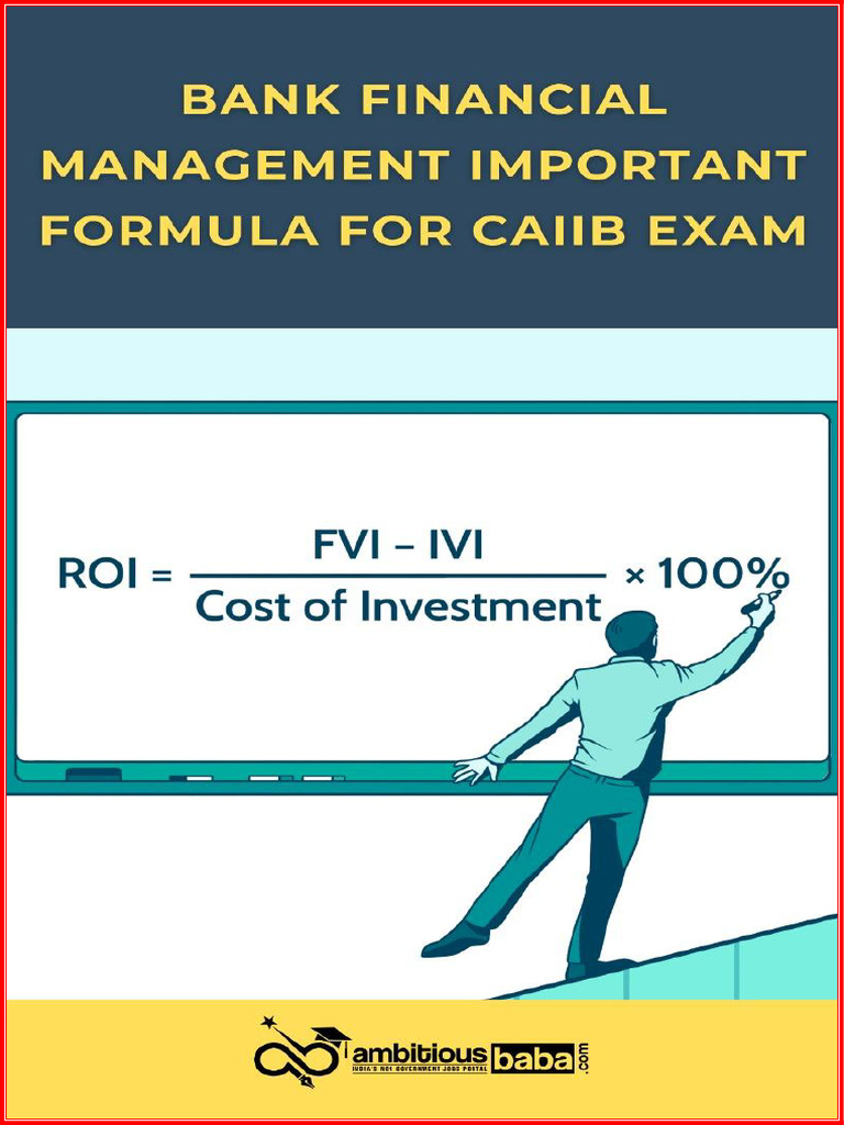 CAIIB BFM Important Formulas Guide | PDF | Dividend | Equity (Finance)