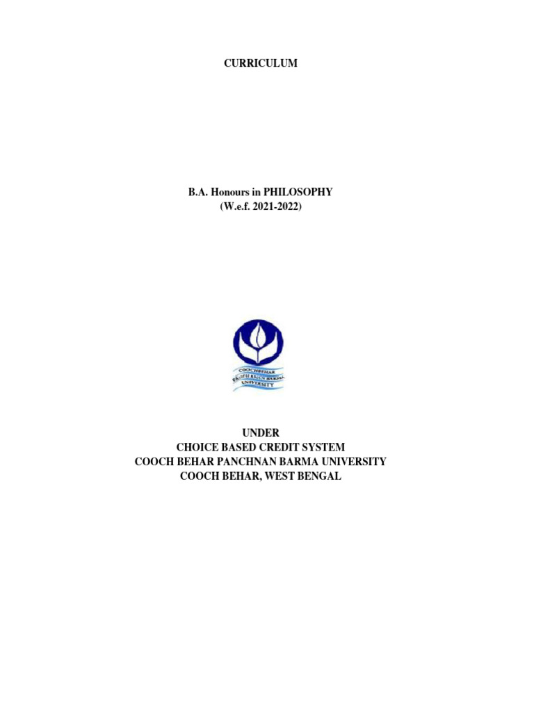 CBPBU Philosophy Syllabus Overview | PDF | Logic | Psychotherapy