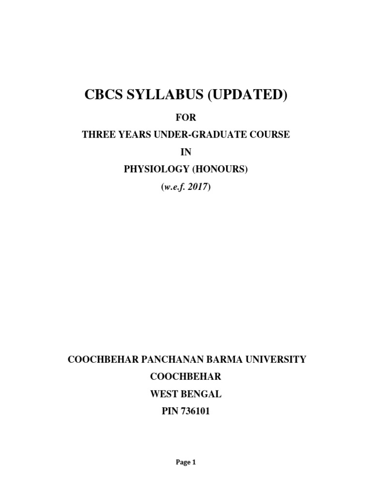 Updated Cbcs Syllabus Physiology 30 05 2018123 Pdf Respiratory