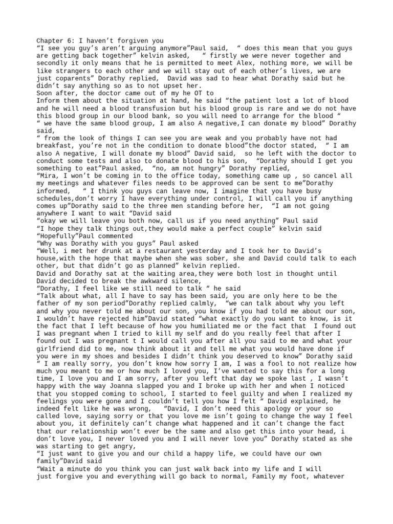 Shattered Romance Chapter 6 | PDF | Blood Type