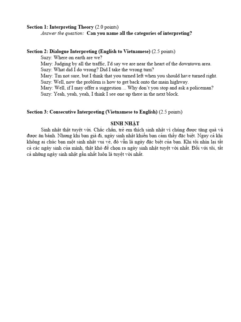 Answer The Question: Can You Name All The Categories of Interpreting? | PDF