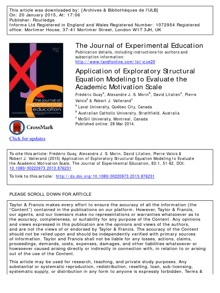 academic motivation scaleee newww | PDF | Validity (Statistics) | Psychology