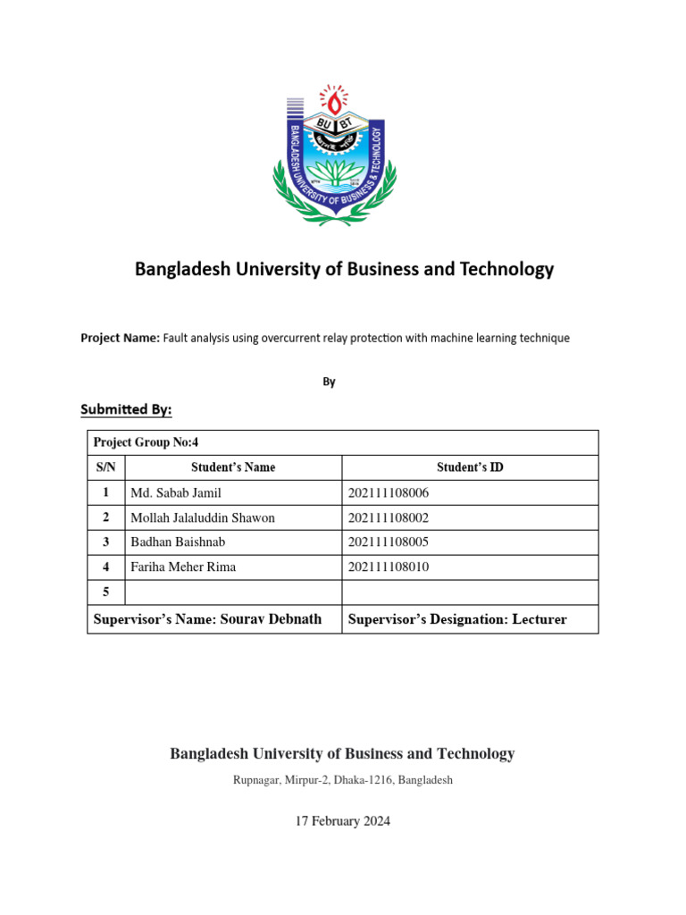 Project Proposal 2 | PDF | Relay | Machine Learning