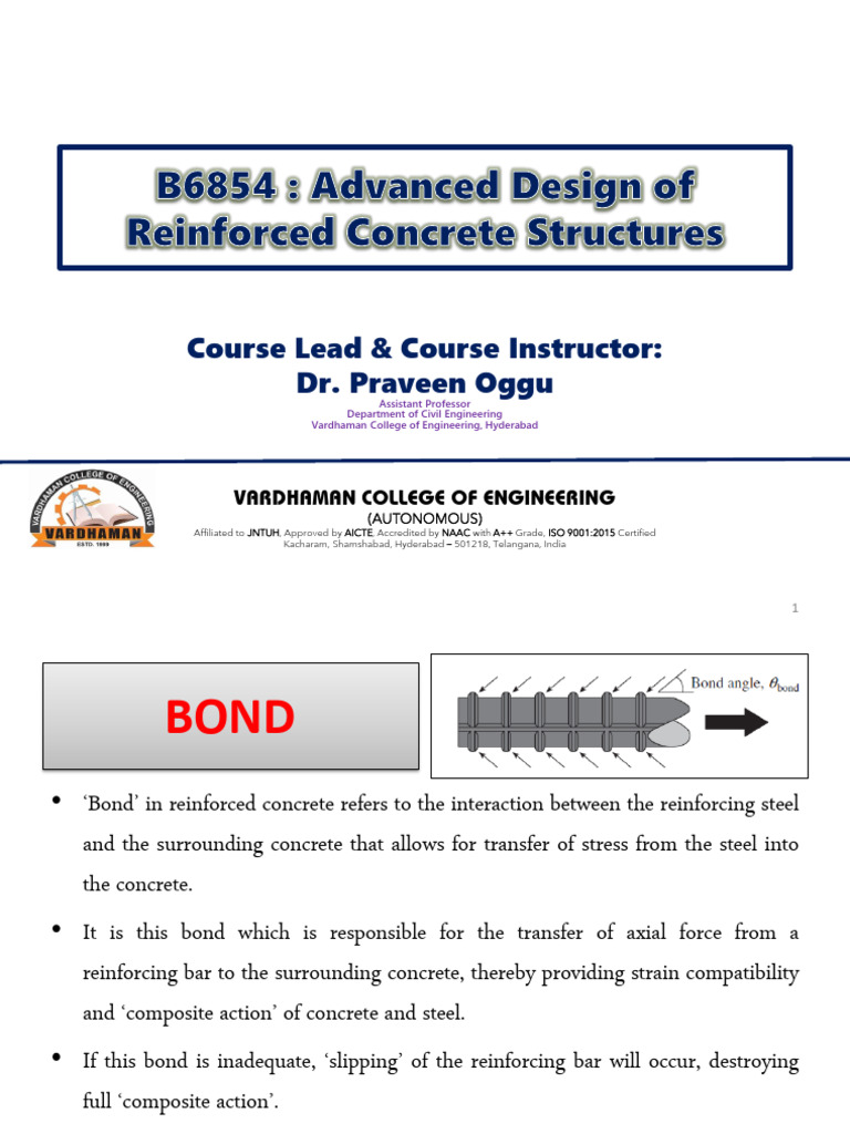 ADRCS 9 Bond Development Anchorage | PDF | Bending | Stress (Mechanics)
