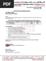 Quotation For Manpower Supply | PDF | Economies | Business