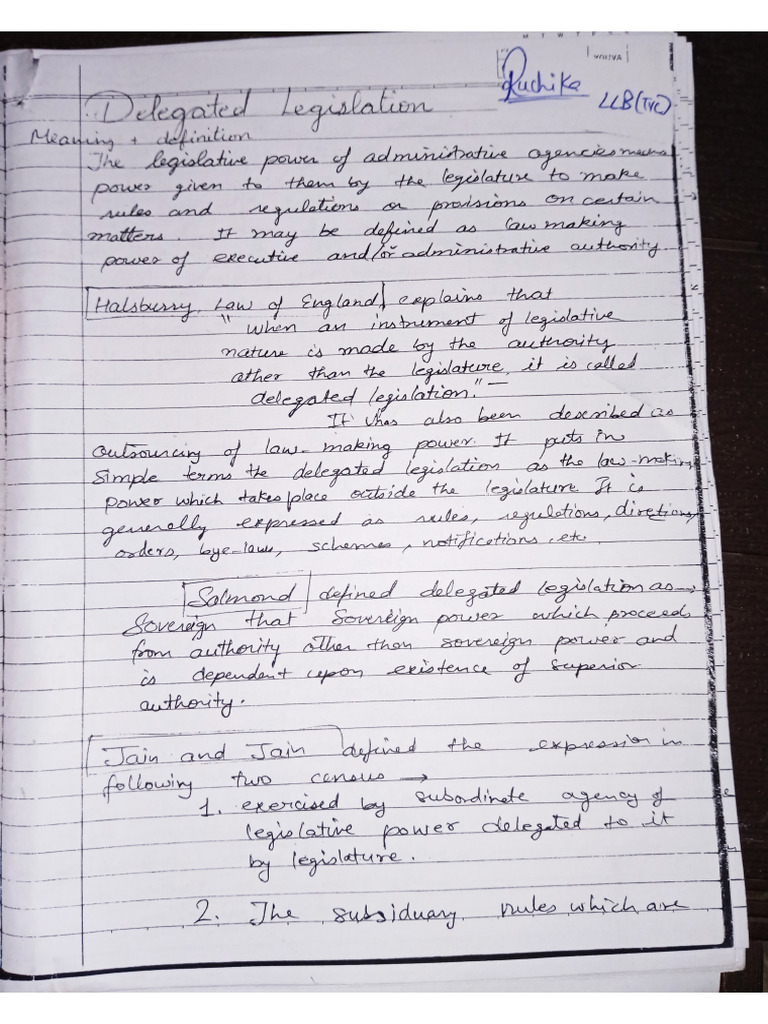 Admin Notes Sec - B | PDF