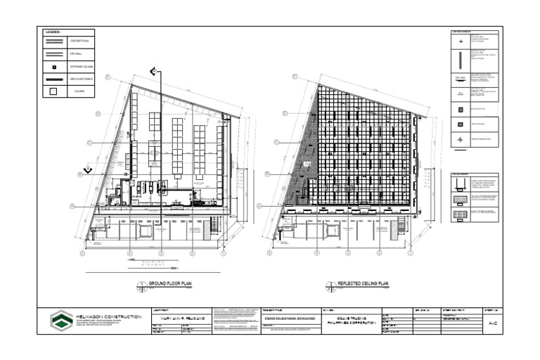 Ground Floor Plan 1 Reflected Ceiling Plan 2: Legends | PDF | Building Engineering | Electrical ...