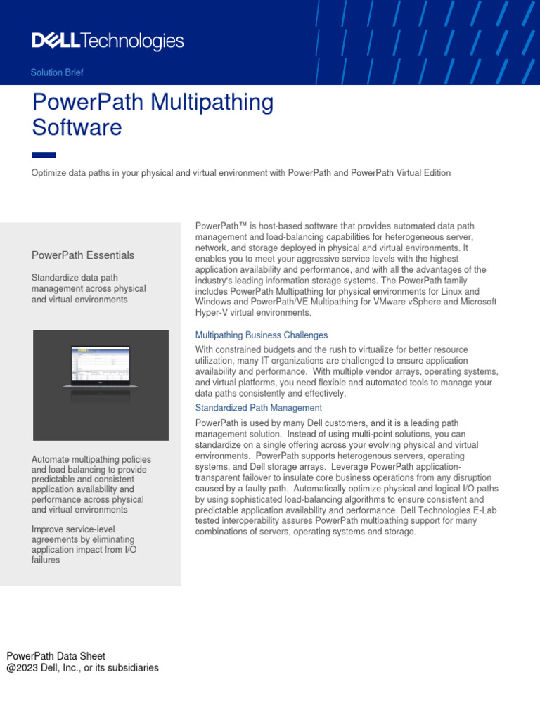 h15851 Powerpath Ds | PDF | Load Balancing (Computing) | Hyper V