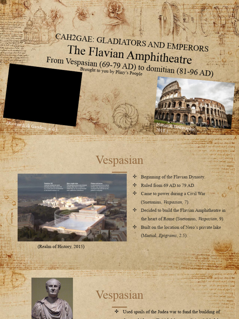 Flavian Amphitheater | PDF | Vespasian | Titus