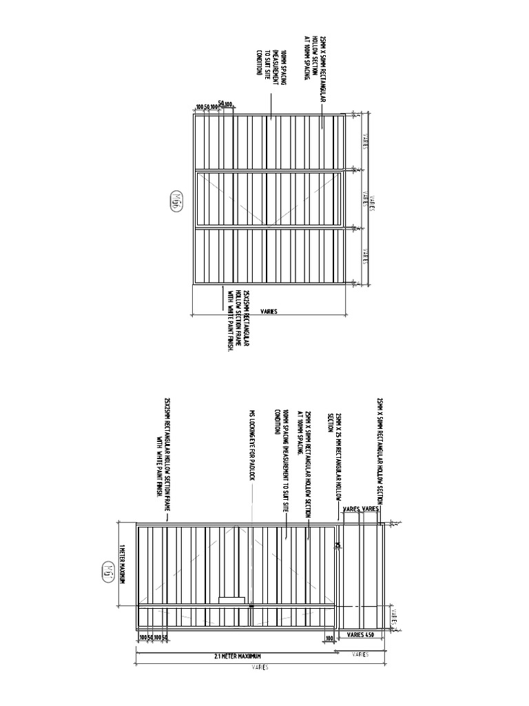 Metal Grill Drawing | PDF
