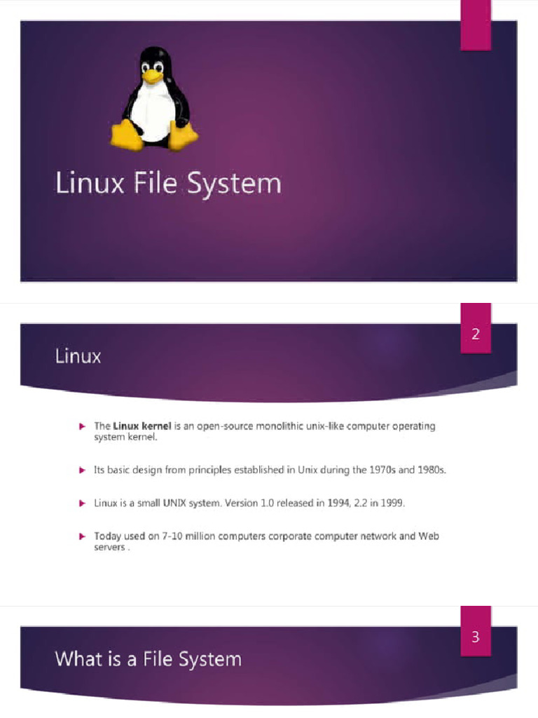Ppt on Linux File | PDF