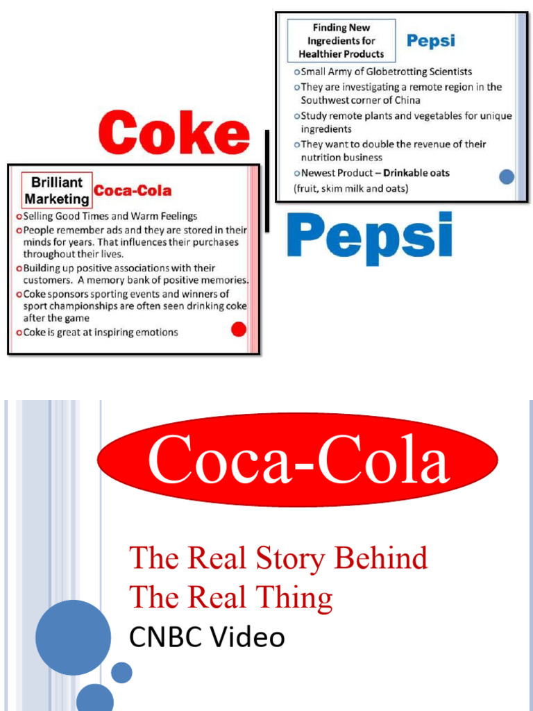 Coke vs. Pepsi | PDF | Pepsi Co | Coca Cola