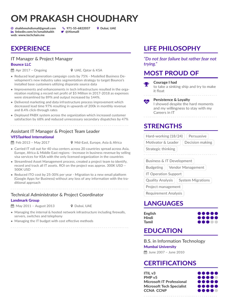 Ismail Shaikh S Business CV 2 | PDF | Computing | Business