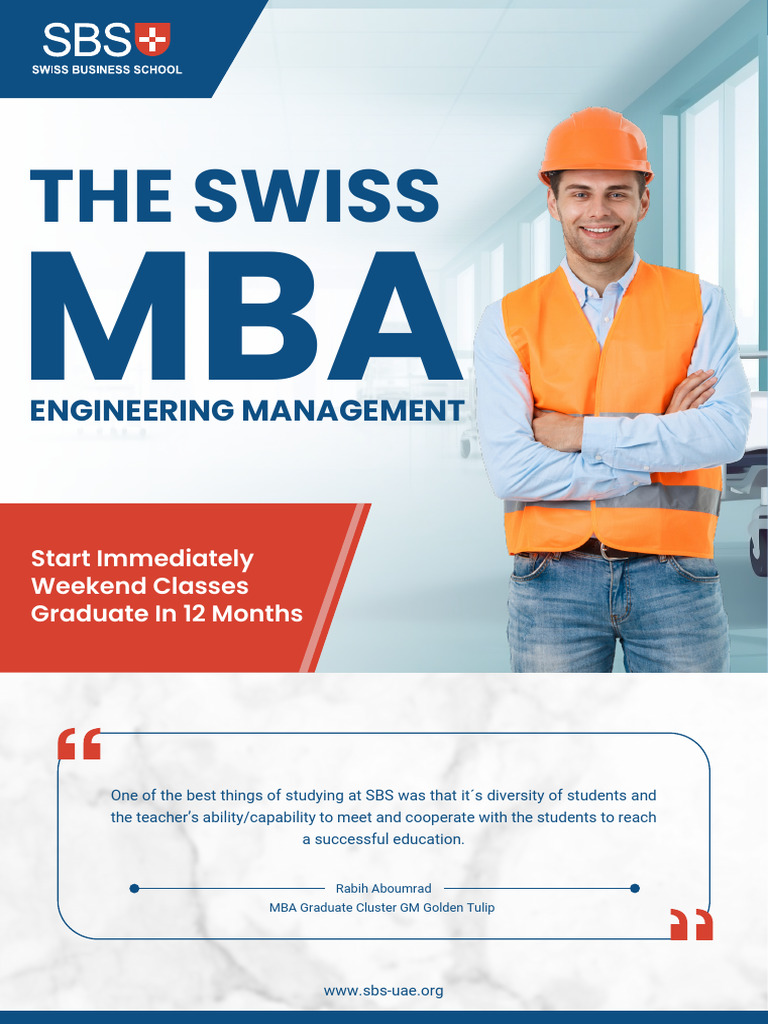 SBS-MBA-Engineering Management-KSA | PDF | Master Of Business ...