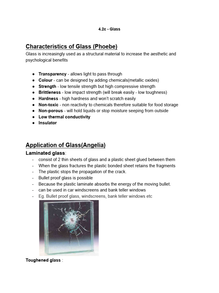 4.2c - Glass | PDF | Glasses | Materials