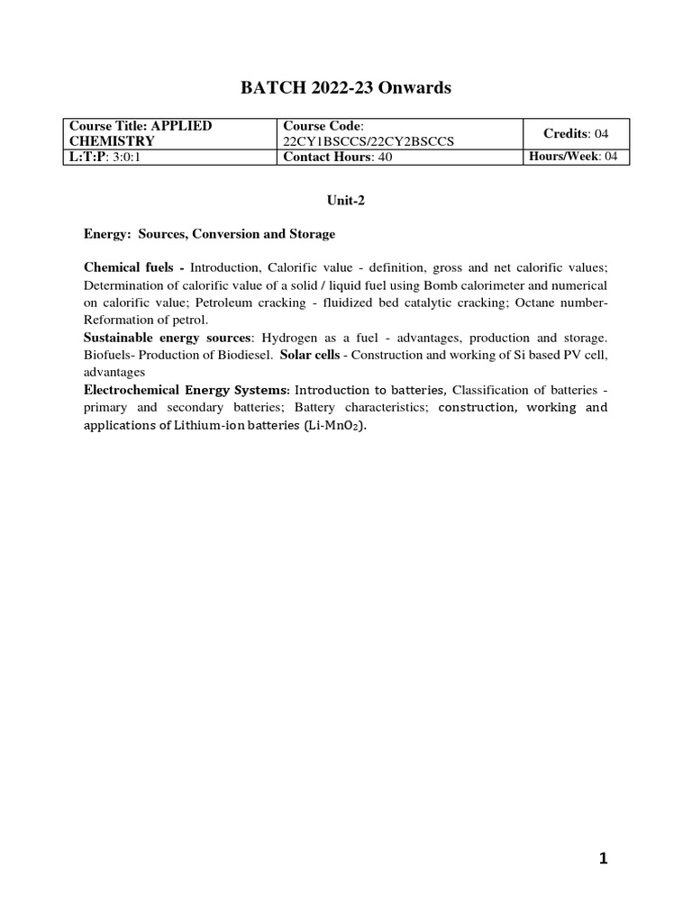 UNIT 2 notes 2023 (CS-cluster) | PDF | Hydrogen | Metals