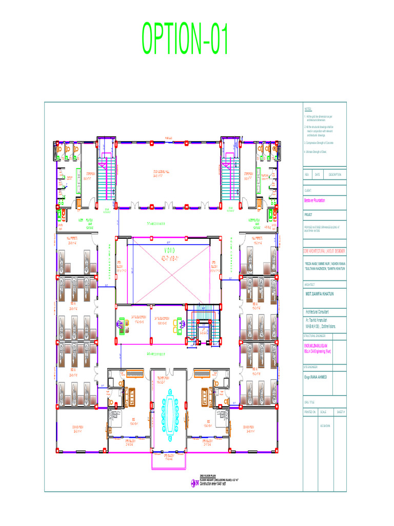 Proposed 4-Story Orphanage Layout | PDF | Civil Engineering | Building ...