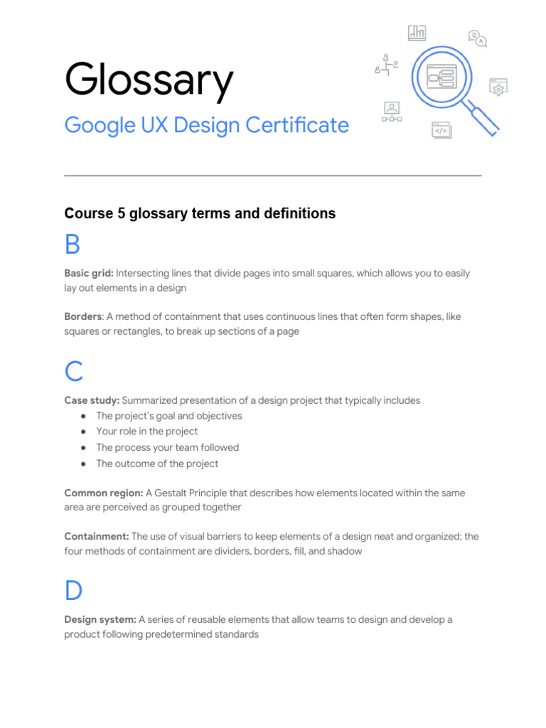 Create High-Fidelity Designs and Prototypes in Figma Glossary | PDF ...