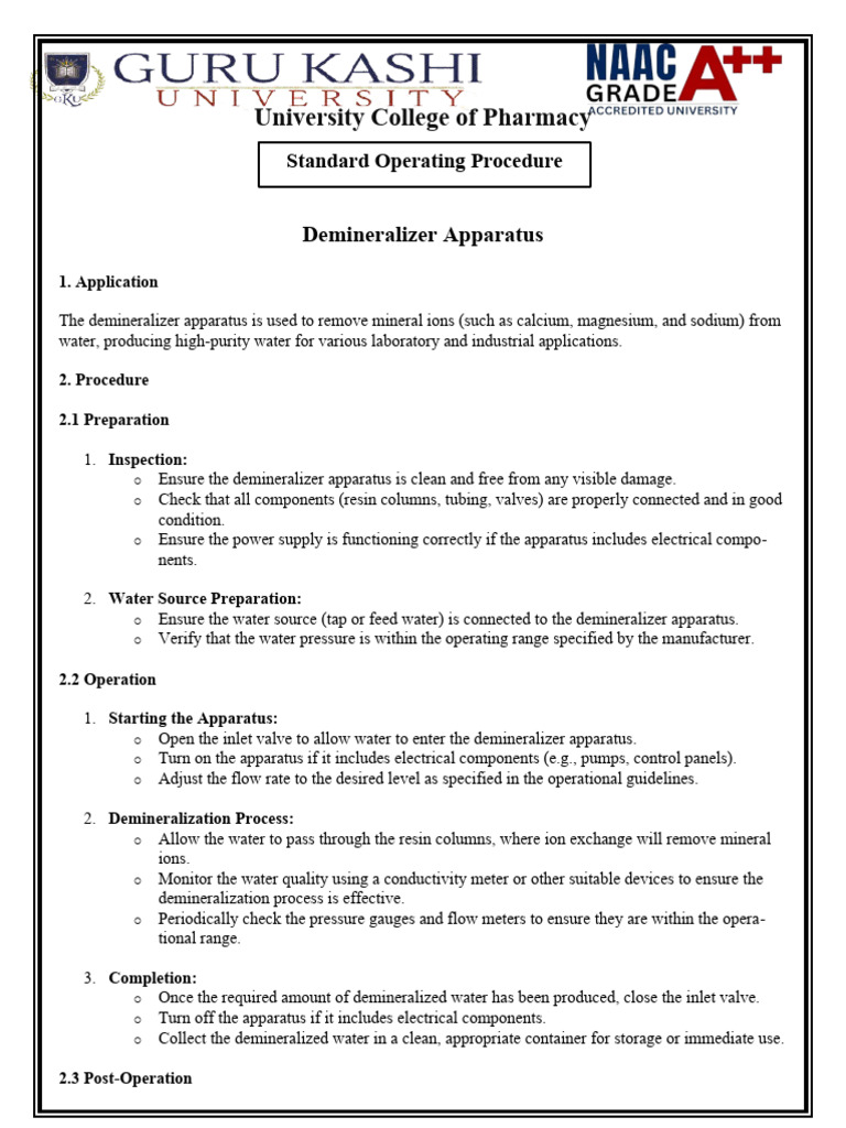Standard Operating Procedure Pharmaceutical Microbiology | PDF ...