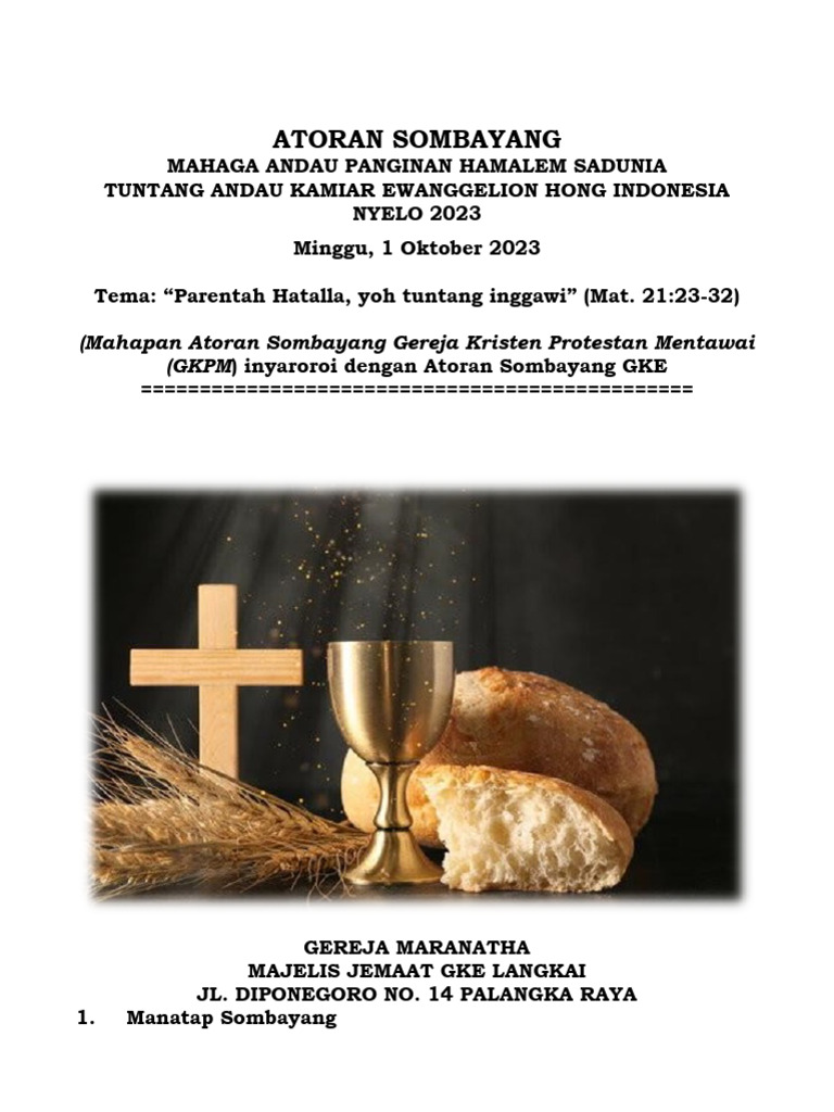 Atoran Sombayang Mahaga Andau Panginan Hamalem Sadunia & Andau Kamiar ...