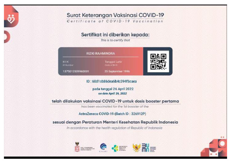 Sertifikat Vaksin | PDF