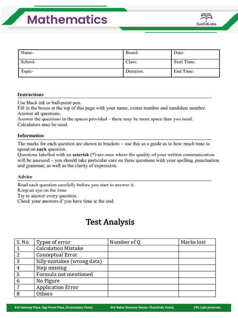 Gradient Calculation Worksheet | PDF | Applied Mathematics