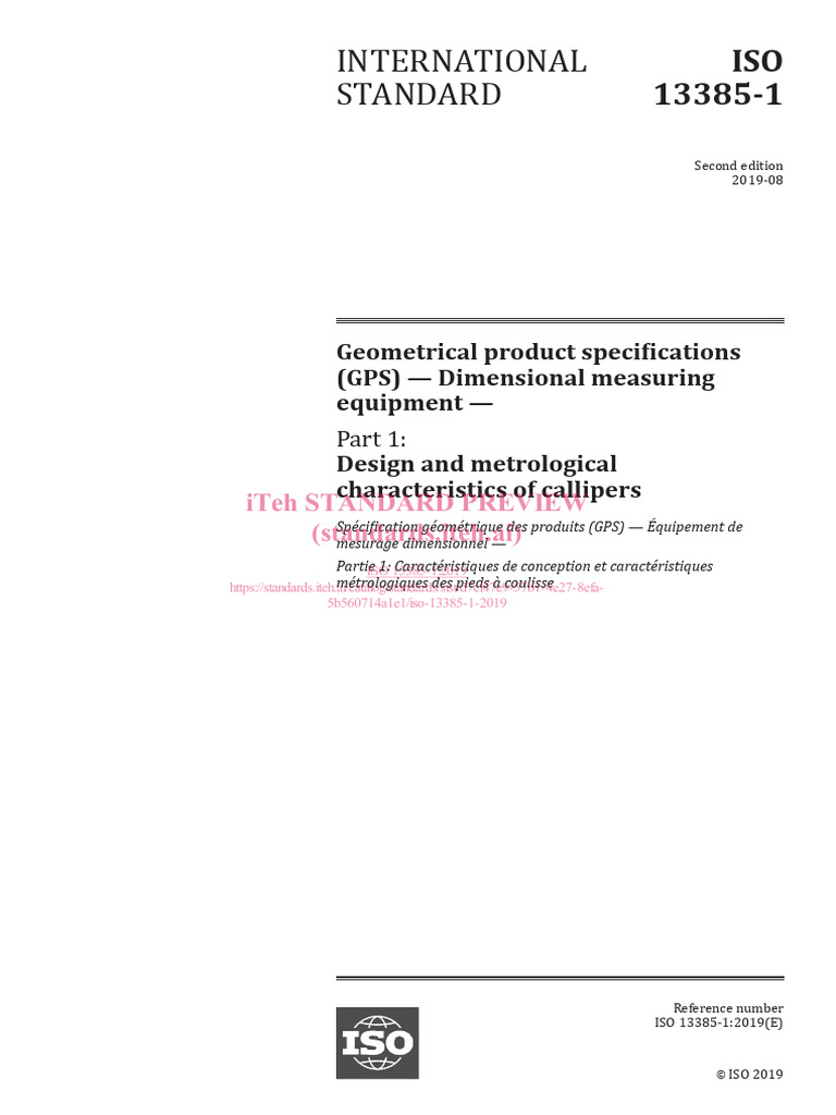 ISO-13385-1-2019 | PDF | International Organization For Standardization ...