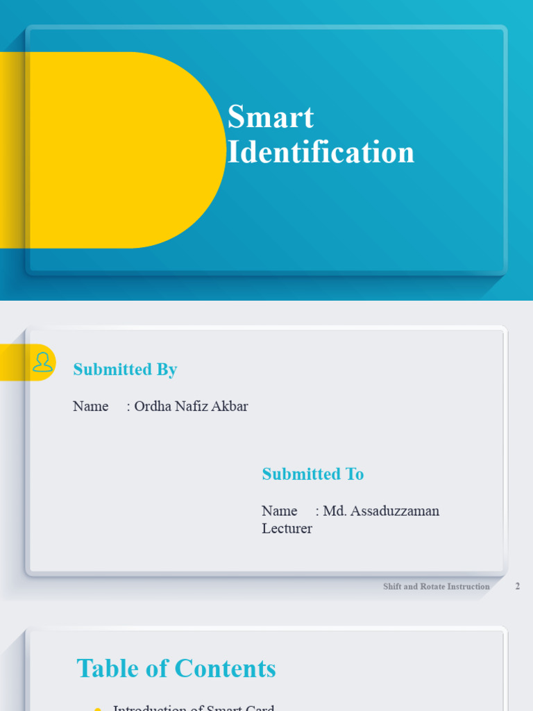 Smart Identification | PDF