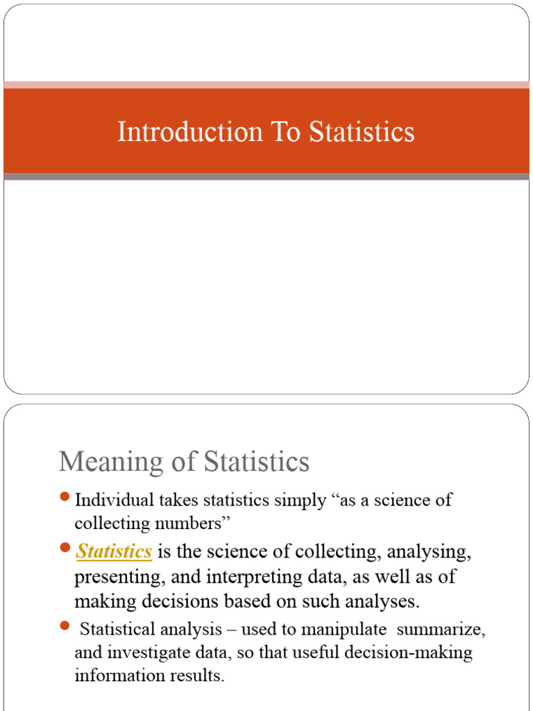 Statistics - Basic Concepts | PDF | Statistics | Quantitative Research