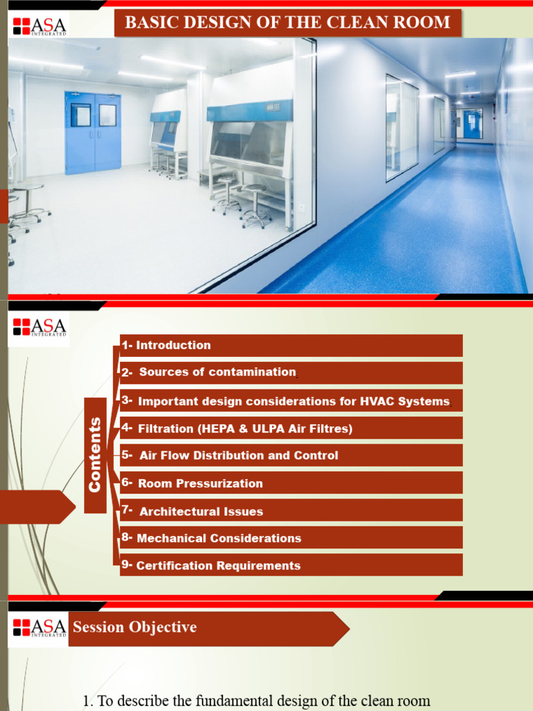Basic Design of The Cleanroom-1 | PDF | Filtration