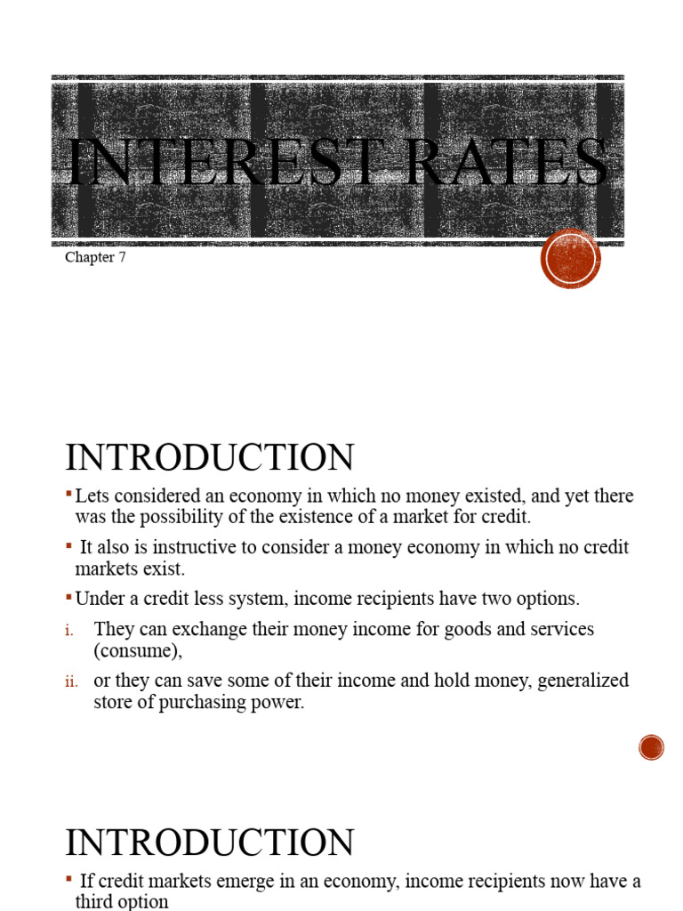 Lecture 6 - Interest Rate | PDF | Interest | Yield (Finance)