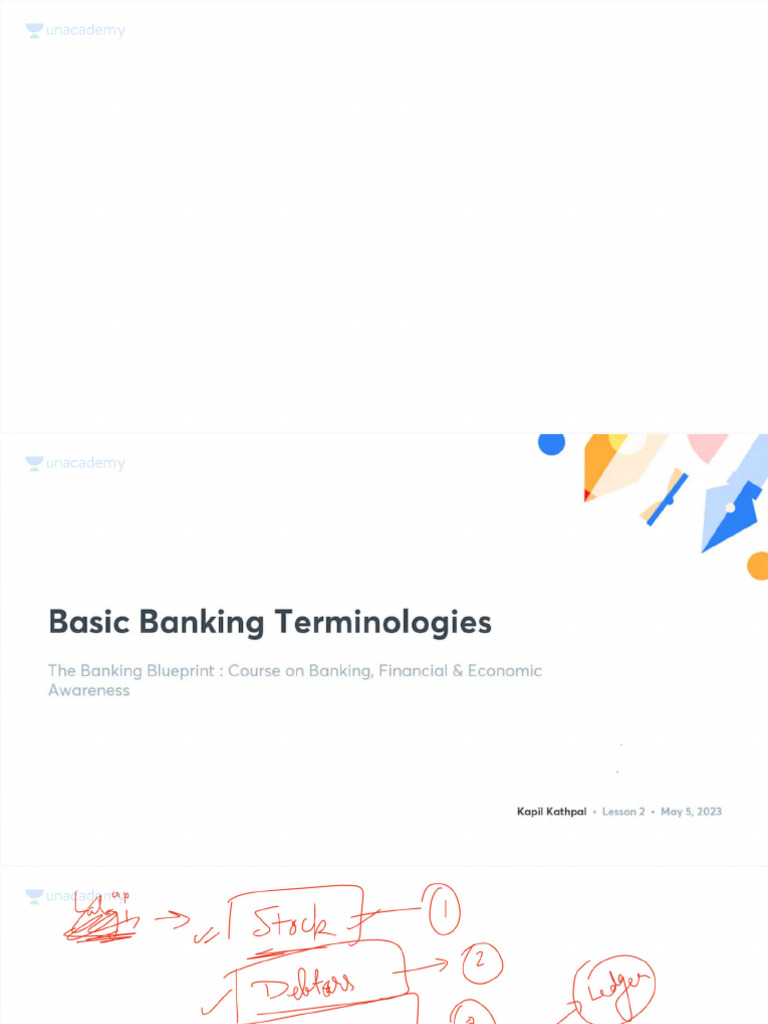 02.basic Banking Terminologies With Anno | PDF