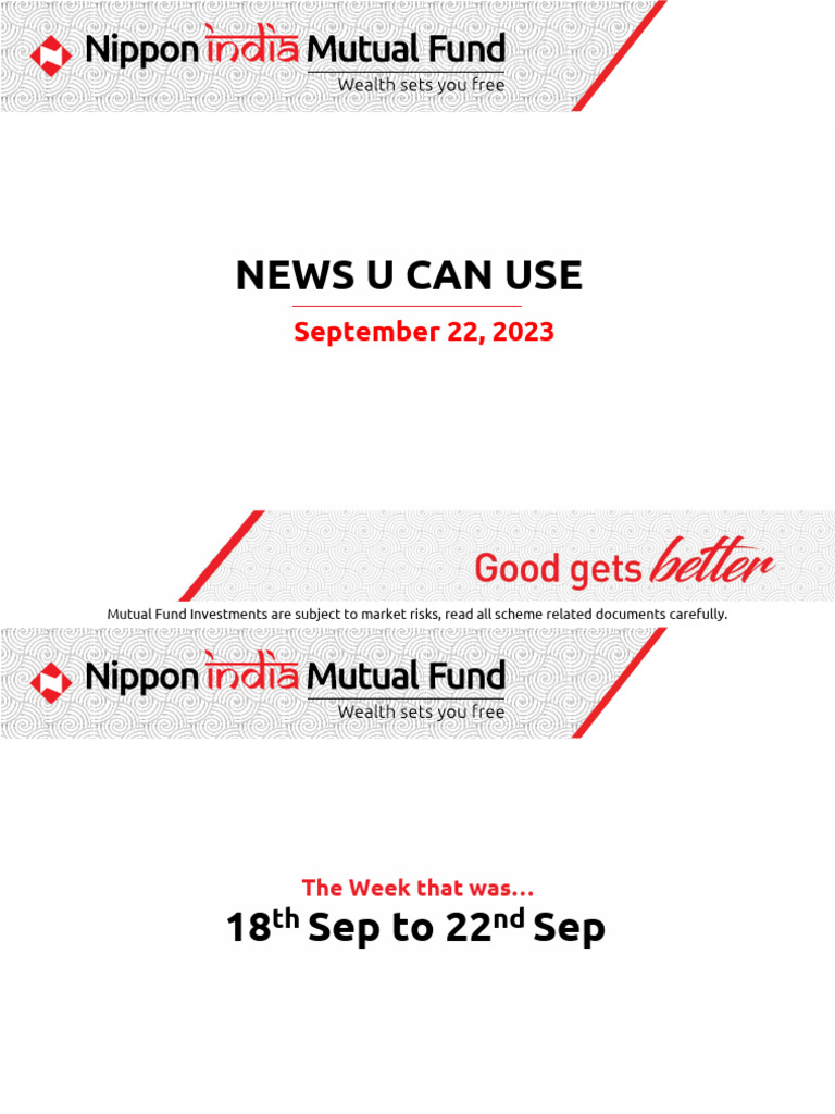 2023 09 22 - News U Can Use Sep 22 2023 | PDF | Interest Rates | Inflation