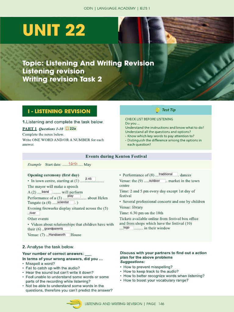 Unit 22-23 Key | PDF