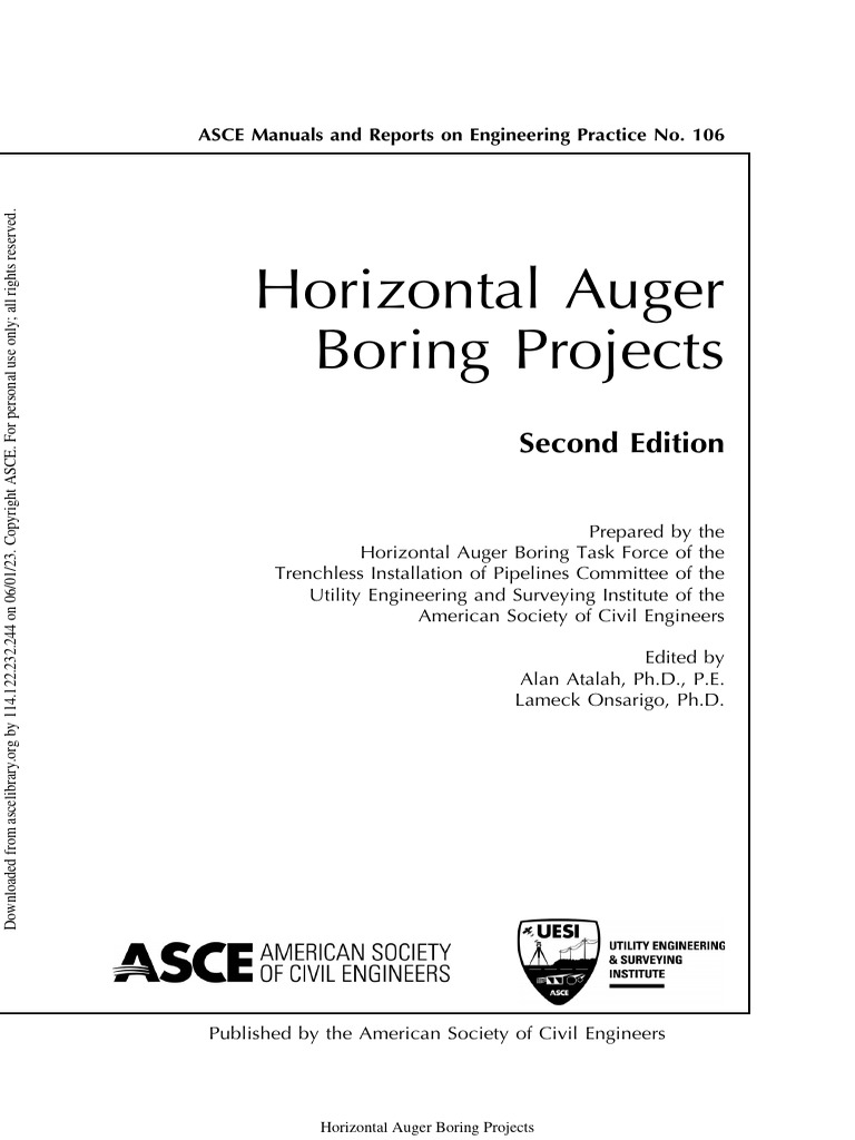 Horizontal Auger Boring Projects | PDF | Patent | Information