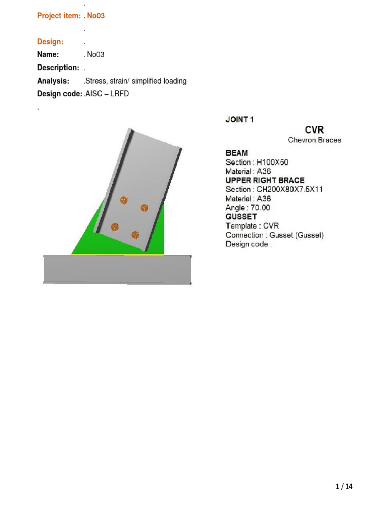CVR Joint Design and Analysis Report | PDF | Beam (Structure) | Stress ...