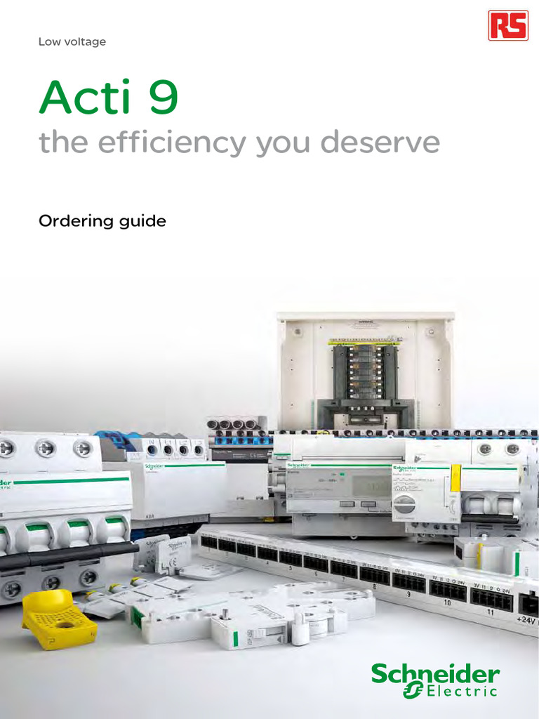The Efficiency You Deserve: Acti 9 | PDF | Electrical Engineering | Electricity