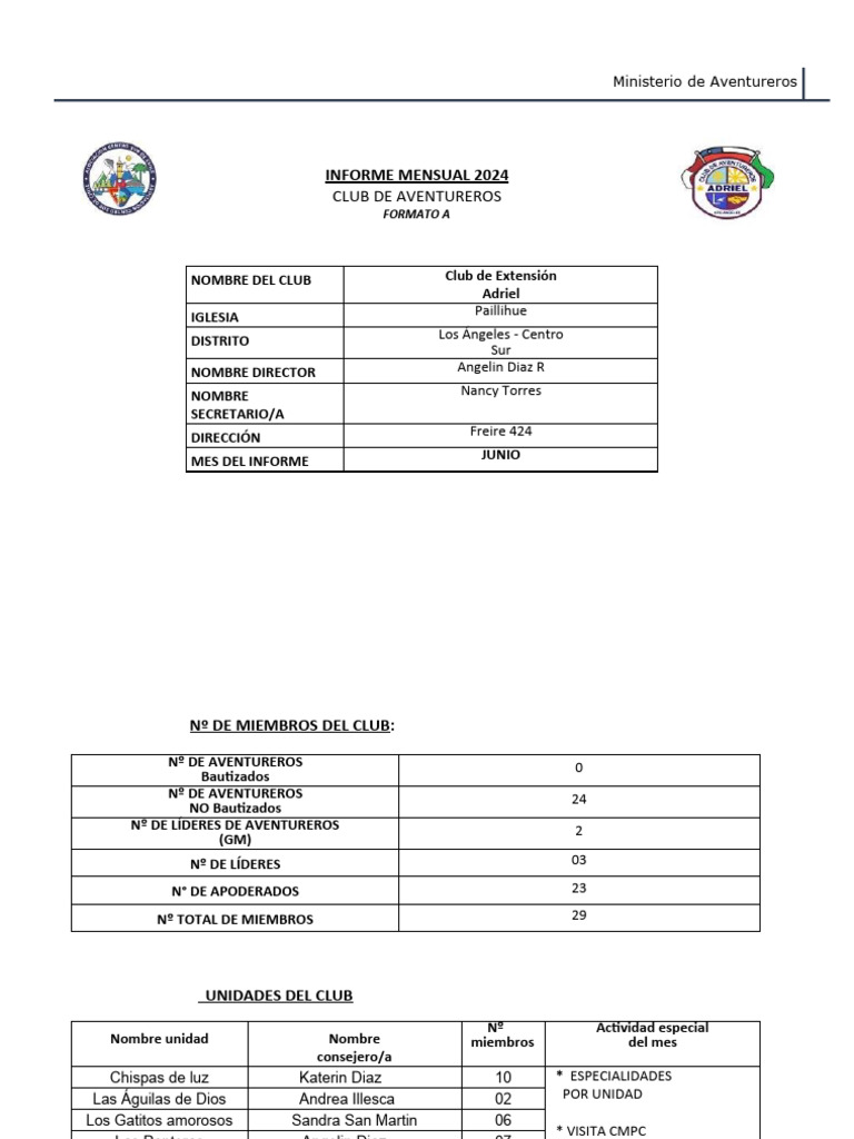 ADRIEL Informe JUNIO 2024 | PDF