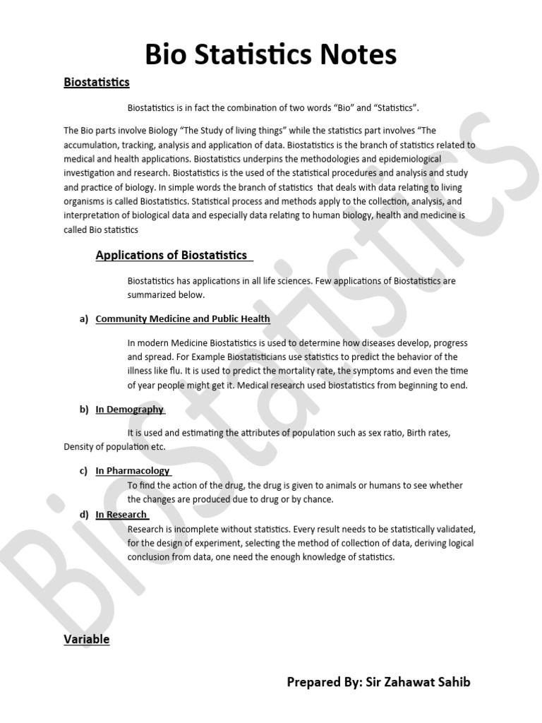 Biostatistics Pdf Level Of Measurement Biostatistics