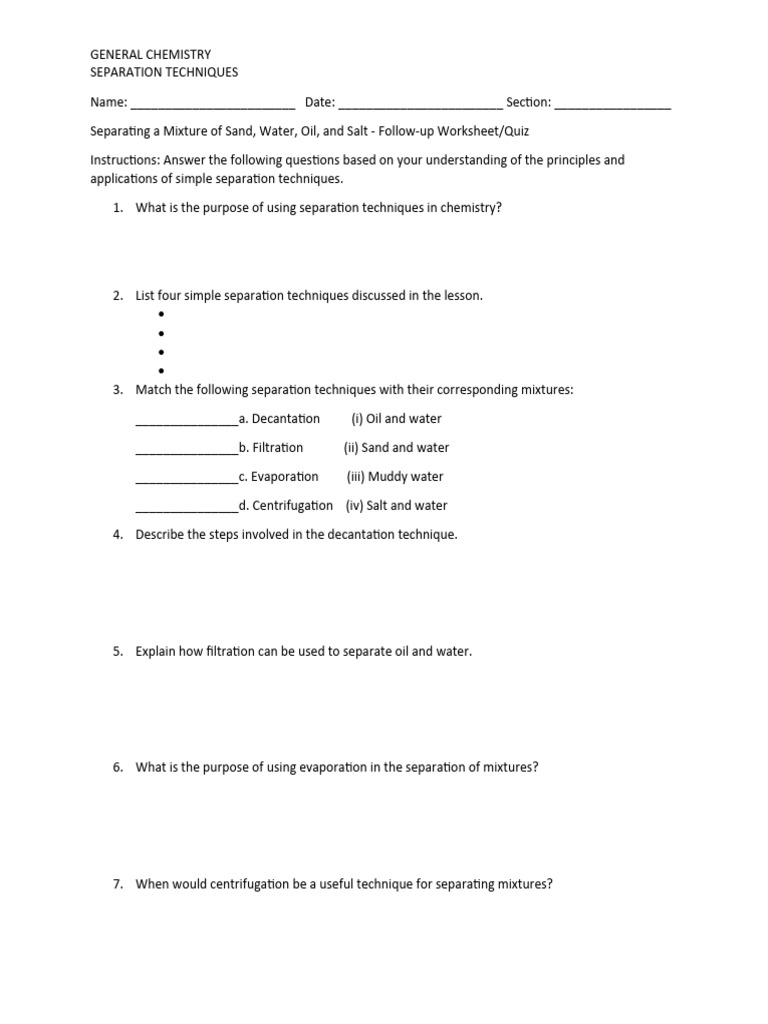 Chem1-Worksheet | PDF