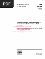 ISO 4287-1997 - Surface Texture | PDF | International Organization For Standardization | Metrology