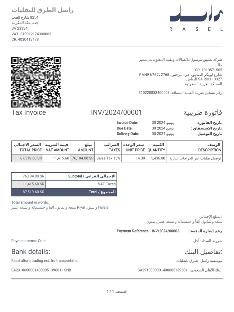 Inv 2024 00001 | PDF | Taxes | Government Finances