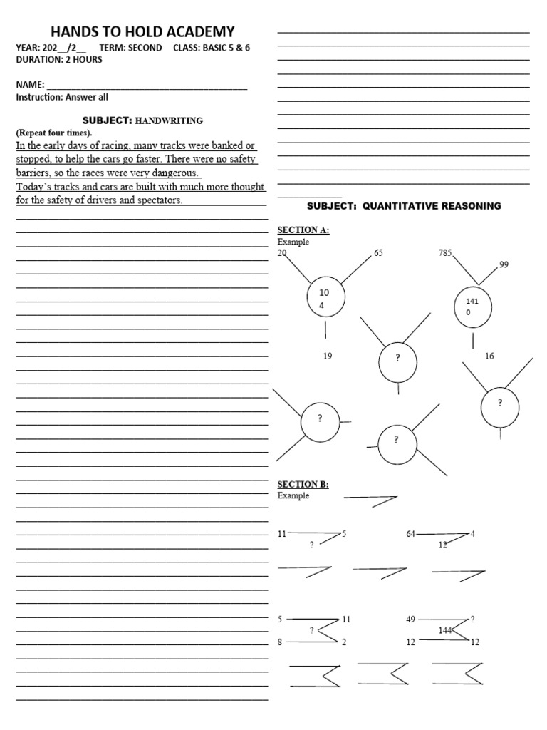 Basic 5 Second Term Exam-1 | PDF | Lunch | Meal
