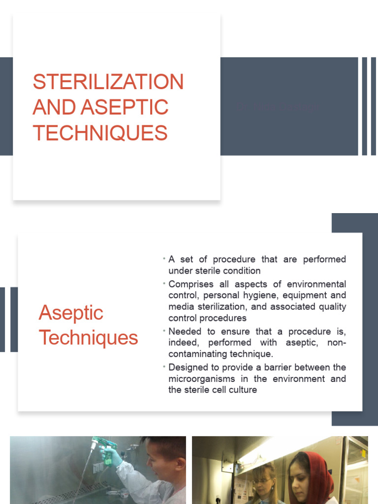 Sterilization and Aseptic Techniques-2023 | PDF | Sterilization (Microbiology) | Filtration