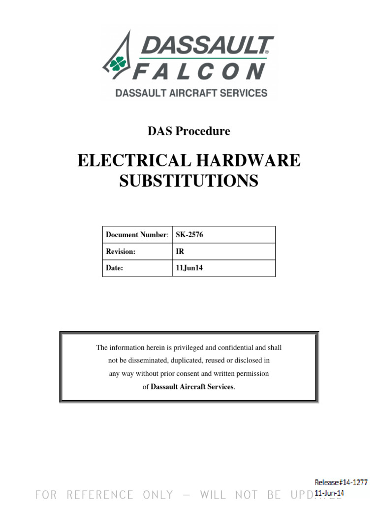 SK-2576 - IR - Hardware Substitutions | PDF | Federal Aviation ...