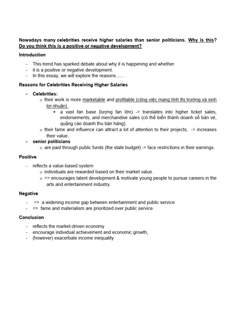 Task II - Celebrities and Politicians | PDF | Business