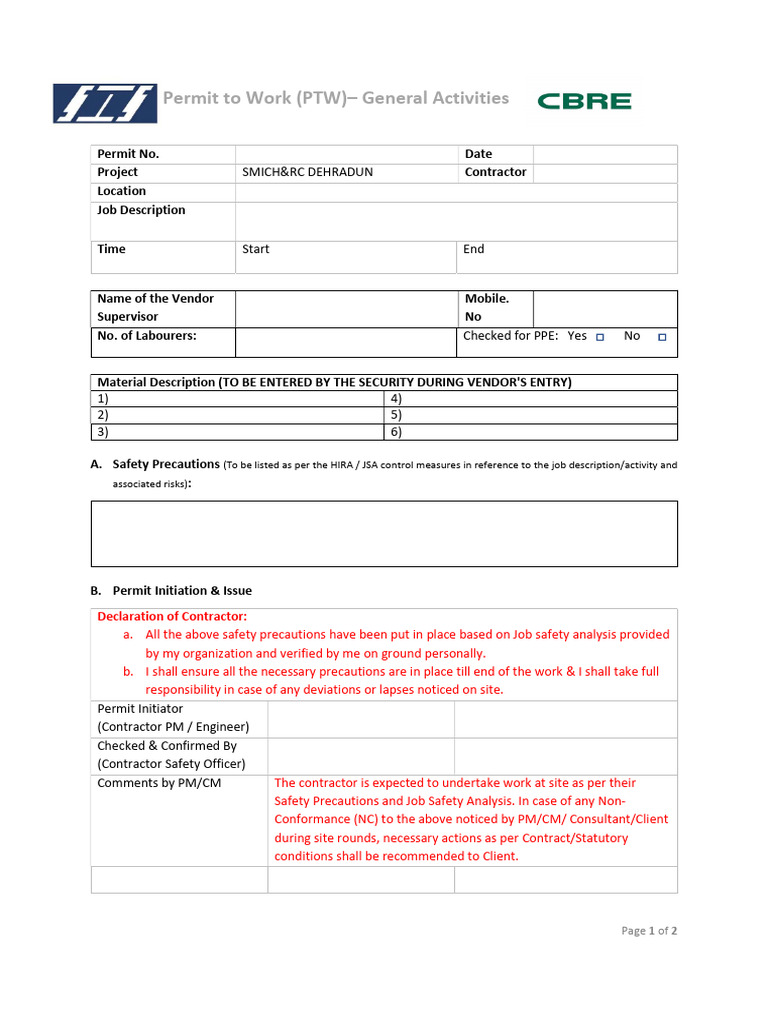 general work permit | PDF