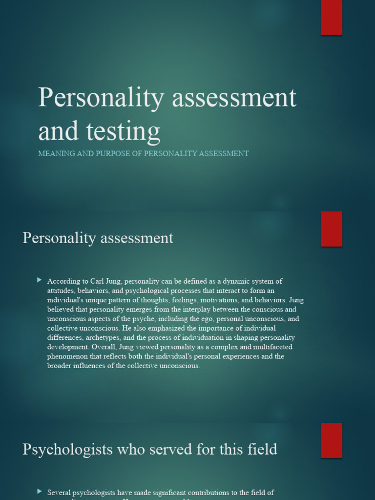 Personality Assessment 2 | PDF | Psychology | Unconscious Mind